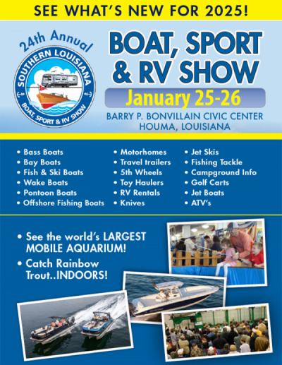 Southern LA Boat, Sport & RV Show 2025 - Barry P. Bonvillain Civic Center